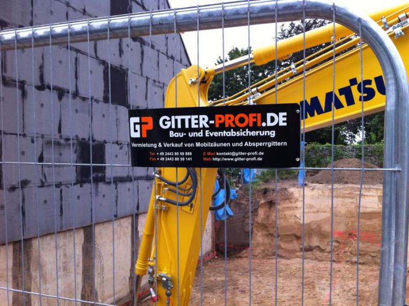 Bauzaun mieten in Kaarst z.B. für eine Baustelle | Gitter-Profi.de